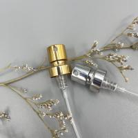China Gold Perfume Pump Sprayer Nozzle Replacement 15 400 Aluminum 0.09ML With ferrule for sale