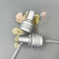 China Matt Silver Perfume Pump Sprayer Dispenser Alu 24/410 0.12ML Dosage With Clip Lock for sale