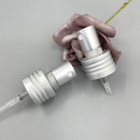 China Matt Silver Perfume Pump Sprayer Dispenser Alu 24/410 0.12ML Dosage With Clip Lock for sale