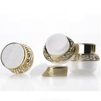 China Luxury Gold Empty Face Cream Jars Acrylic 30g 50g PMMA For Cosmetic for sale