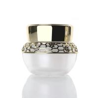 China Luxury Gold Empty Face Cream Jars Acrylic 30g 50g PMMA For Cosmetic for sale