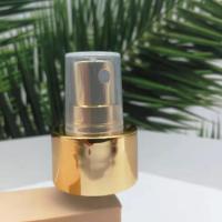 China Bright Gold Metallized Perfume 28/410 Mist Spray Pump for sale