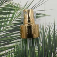 China Bright Gold Metallized Perfume 28/410 Mist Spray Pump for sale