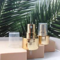 China Bright Gold Metallized Perfume 28/410 Mist Spray Pump for sale