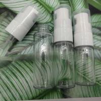 China Round 30ml 1.06oz Neck 20mm Pet Sprayer Bottle Thick Wall Clear Color for sale