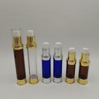 China Lotion Actuator 15ml, 20ml, 30ml Metallized For Lotion Serum Plastic Airless Bottle for sale