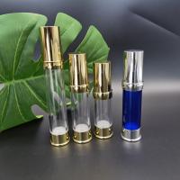 China Lotion Actuator 15ml, 20ml, 30ml Metallized For Lotion Serum Plastic Airless Bottle for sale