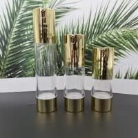 China Factory Price Shiny Silver Color 15ml, 30ml, 50ml Skincare Packaging Luxury Airless Bottle 2022 for sale