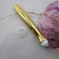 China 15ml Eye Cream Bottle Roll On One Ball 304 Stainless Steel Gold Color for sale
