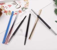 China Empty Eyebrow pencil Slim Style Make - Up Tools Eyebrow Powder Cotton Brush ABS Material for sale