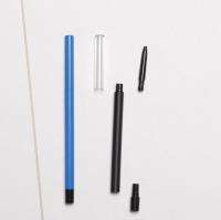 China Round Head Retractable Eyebrow Pencil Slim Body Black Color Solid for sale