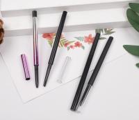 China Round Head Retractable Eyebrow Pencil Slim Body Black Color Solid for sale