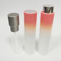 China 8ML Aluminum Shell Gradient Color Refill Spray Bottle With Glass Inner Bottle for sale