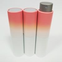China 8ML Aluminum Shell Gradient Color Refill Spray Bottle With Glass Inner Bottle for sale