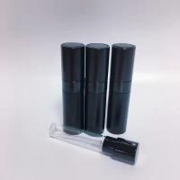China Travel Mini Aluminum  8ML Black Color Aluminum Top Quality Refillable Perfume Spray Bottle for sale