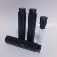 China Travel Mini Aluminum  8ML Black Color Aluminum Top Quality Refillable Perfume Spray Bottle for sale