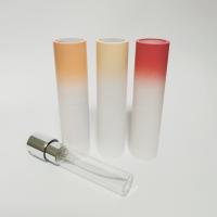China 8ML ABS Outer Shell Gradient Color Glass Inner Bottle High quality Refillable Perfume Bottle for sale