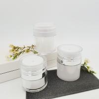 China 15 / 30 / 50g Airless Pump Jar Empty Acrylic Cream Bottle Cosmetic Easy To Use Container Portable Travel Makeup Tools for sale