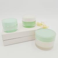 China Cosmetic Jar 15g 30g 50g Round Empty Acrylic Cream Jar Face Cream For Skin Care for sale