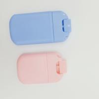 China Refill Card Bottle Sprayer 20ml 30ml With Silicone Lanyard Round Shoulder Design Cap for sale
