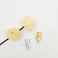 China Gold Perfume Pump Sprayer Nozzle Replacement 15 400 Aluminum 0.09ML With ferrule for sale