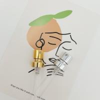China Gold Perfume Pump Sprayer Nozzle Replacement 15 400 Aluminum 0.09ML With ferrule for sale