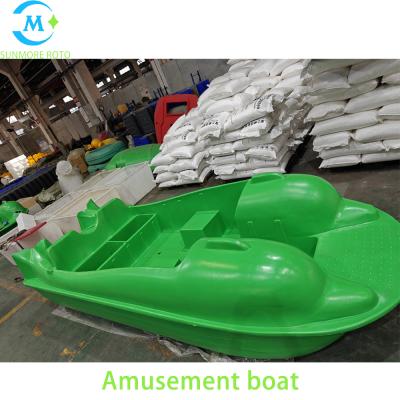 China HDPE Rotomolded Play Boat Kids Amusement Toy Boat For Park Playground Entertainment for sale