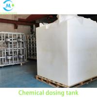 China Rectangular 160L Plastic Chemical Storage Tanks For Equipment Level PAC PAM Supply for sale
