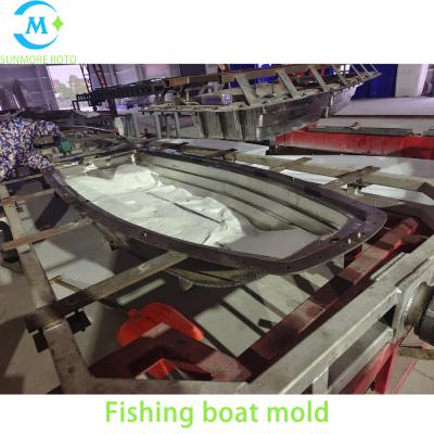 China Thickened HDPE Rotomolded Boat, Stable Small Fishing Boat with Storage Compartments for Lakes, Rivers and Coastal Waters for sale