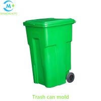 China Heavy Duty Steel Rotomoulding Dustbin Mould for Outdoor HDPE Garbage Bin for sale