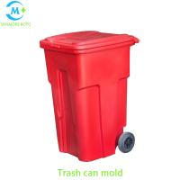 China Heavy Duty Steel Rotomoulding Dustbin Mould for Outdoor HDPE Garbage Bin for sale