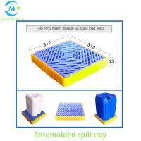 China Custom Rotomolded HDPE Secondary Containment Spill Tray for Drum & IBC Tote Storage for sale