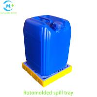 China Custom Rotomolded HDPE Secondary Containment Spill Tray for Drum & IBC Tote Storage for sale
