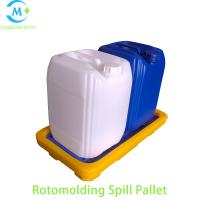 China Custom Rotomolding Mold for HDPE 20L Spill Containment Pallet with Grid Top for Chemical Drums for sale