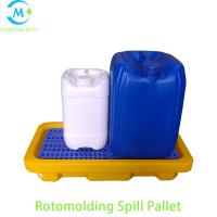 China Custom Rotomolding Mold for HDPE 20L Spill Containment Pallet with Grid Top for Chemical Drums for sale
