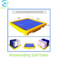 China SUNMORE OEM ODM Rotomolded HDPE 32L Spill Containment Pallet Mold for 4 Drums for sale