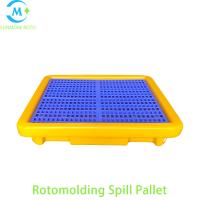 China SUNMORE OEM ODM Rotomolded HDPE 32L Spill Containment Pallet Mold for 4 Drums for sale