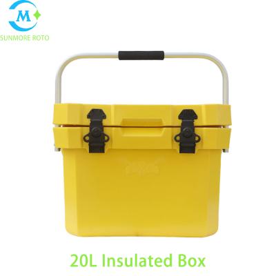China SUNMORE 20L Rotomolded HDPE Insulated Cooler Box for Outdoor Camping & Fishing for sale