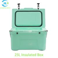 China SUNMORE 25L Mint Green Rotomolded Insulated Cooler Box for Outdoor & Catering Use for sale