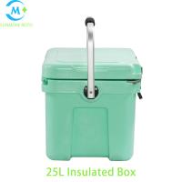 China SUNMORE 25L Mint Green Rotomolded Insulated Cooler Box for Outdoor & Catering Use for sale