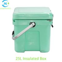 China SUNMORE 25L Mint Green Rotomolded Insulated Cooler Box for Outdoor & Catering Use for sale