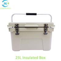 China Custom 25L Stone Gray HDPE Cooler Box for Commercial Catering & Outdoor Storage for sale