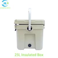 China Custom 25L Stone Gray HDPE Cooler Box for Commercial Catering & Outdoor Storage for sale