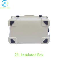 China Custom 25L Stone Gray HDPE Cooler Box for Commercial Catering & Outdoor Storage for sale