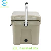 China Custom 25L Stone Gray HDPE Cooler Box for Commercial Catering & Outdoor Storage for sale