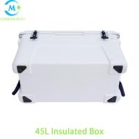 China SUNMORE 45L Large-Capacity White Rotomolded Cooler Box for Family & Commercial Use for sale