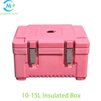China SUNMORE 10-15L Pink Rotomolded Insulated Food Pan Carrier for Catering & Buffet for sale