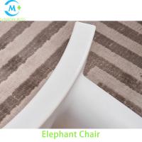 China SUNMORE Modern Minimalist White Rotomolded Elephant Chair Stool for Living Room for sale