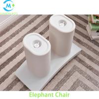 China SUNMORE Modern Minimalist White Rotomolded Elephant Chair Stool for Living Room for sale