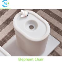 China SUNMORE Modern Minimalist White Rotomolded Elephant Chair Stool for Living Room for sale